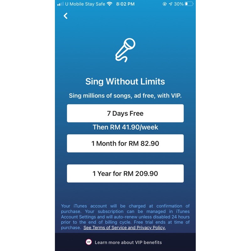 SMULE VIP FOR IOS-valid to use together on IOS & ANDROID | Shopee Malaysia