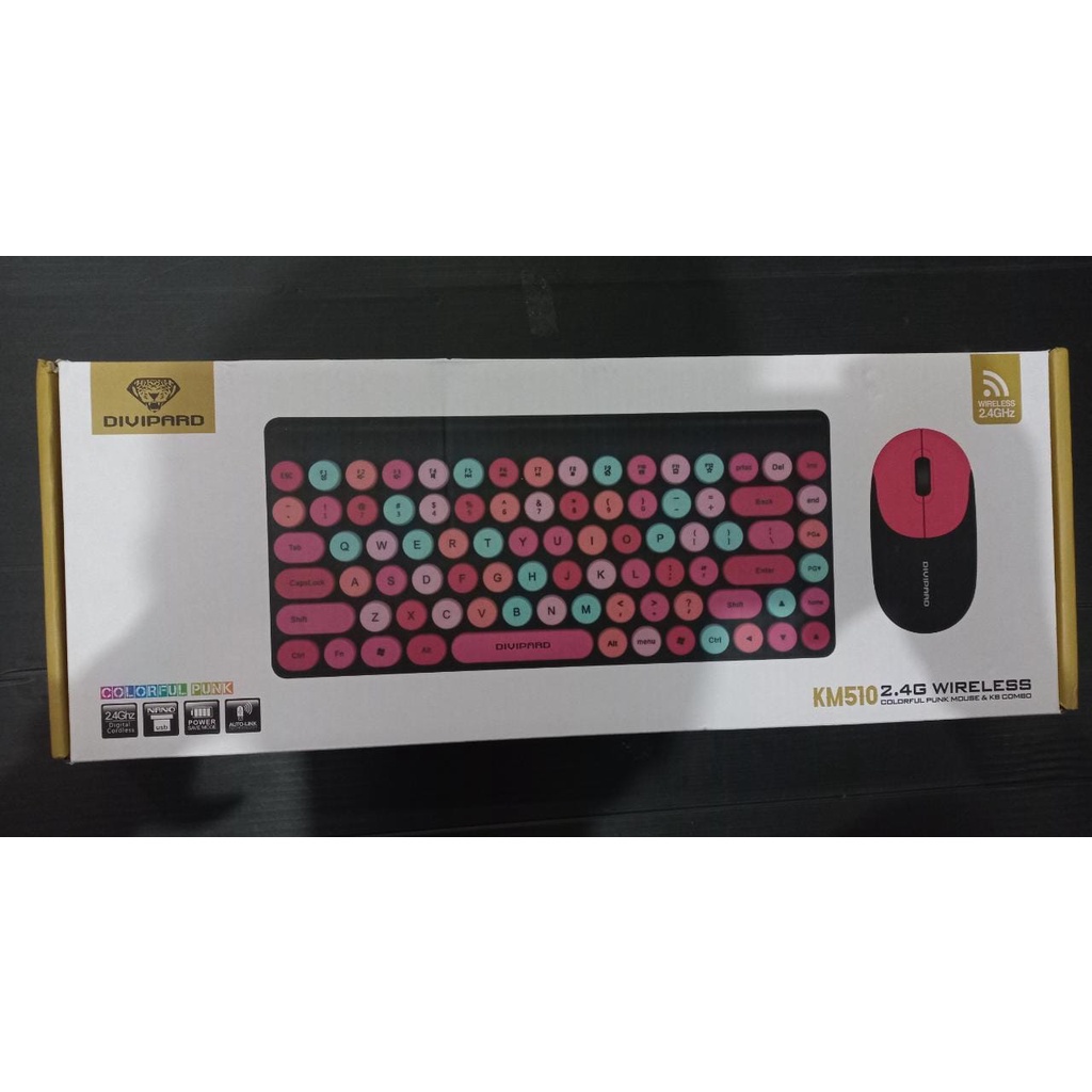 Keyboard + Mouse KM510 Wireless Divipard Colorful / Keyboard + Mouse ...