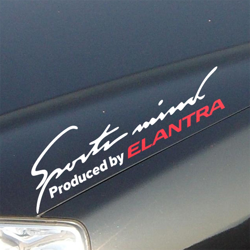 SPORTS MIND Car Sticker On Car Lamp Eyebrow For HYUNDAI ELANTRA ...