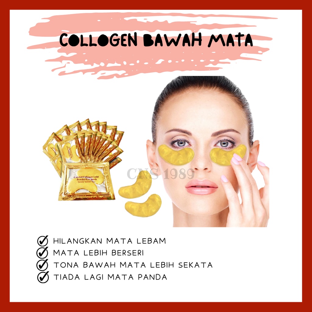 Eye Mask Untuk Hilangkan Lebam Bawah Mata Collagen bawah mata hilangkan ...