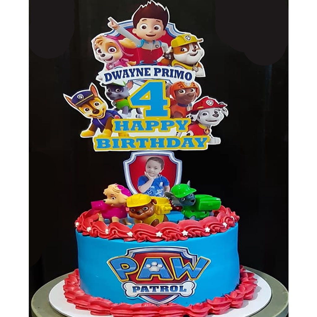 RYDER PAW PATROL Theme CAKE TOPPER CUSTOMIZED | Shopee Malaysia