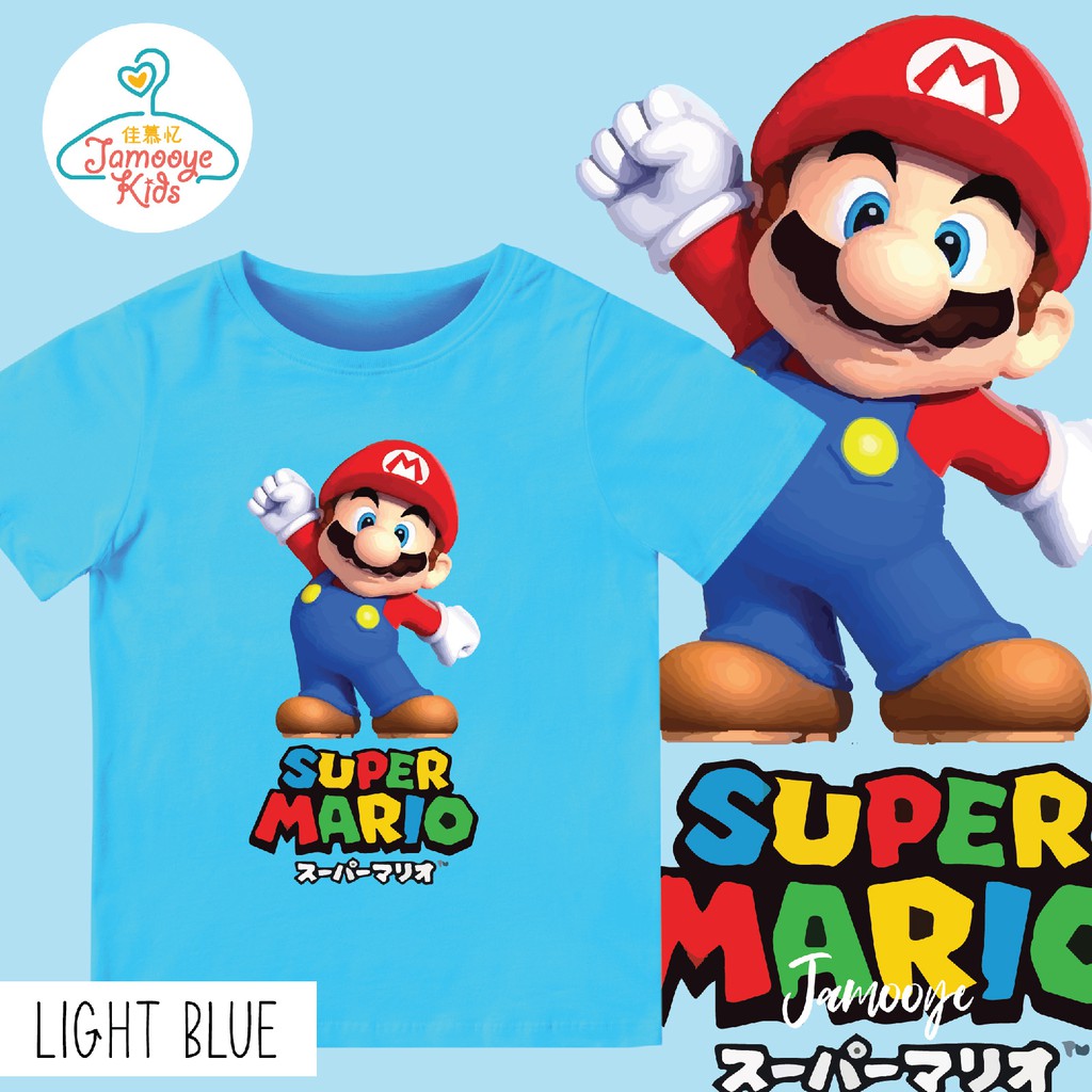 Super Mario 11 Kids Tshirt 100% Cotton Round Neck Short Sleeve Unisex ...
