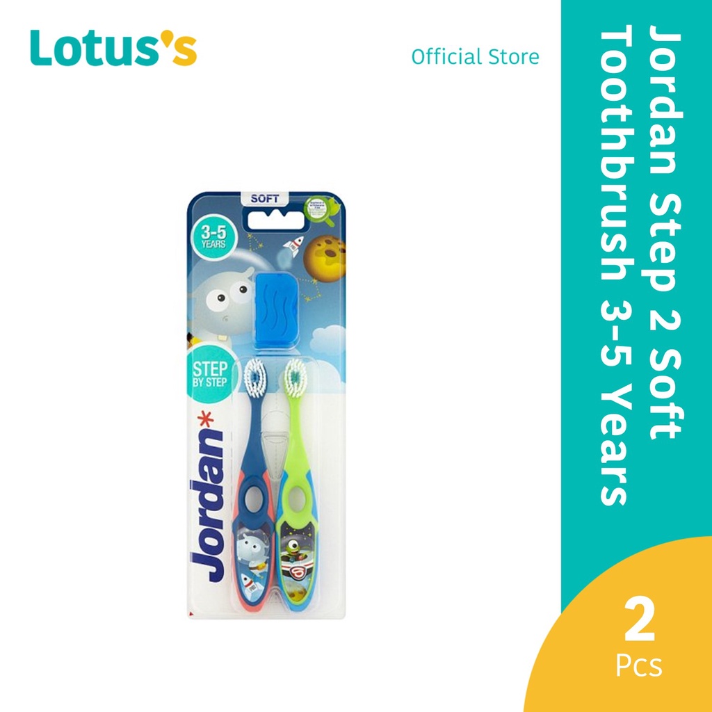 Jordan Step 2 Soft Toothbrush 3-5 Years (2 Pcs) | Shopee Malaysia