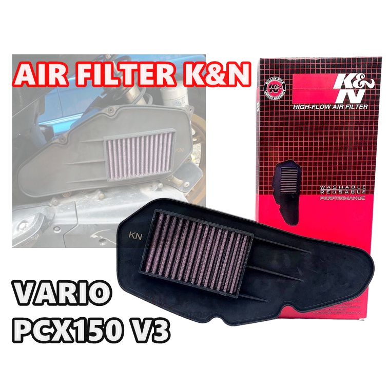 K&N AIR FILTER VARIO 150 160 ADV160 RS150 RSX150 HONDA PCX150 PCX V3 ...