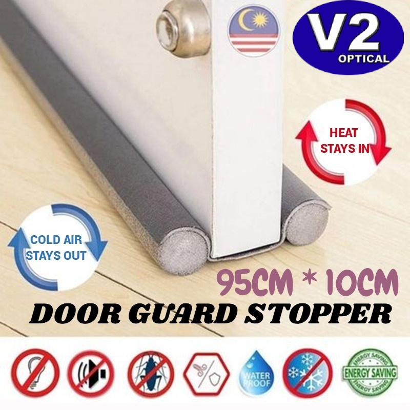 Flexible Door Twin Draft Guard Stopper Reduce Noise Bottom Sealing ...