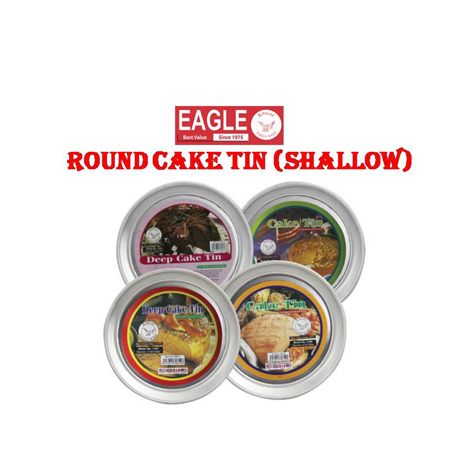 EAGLE ALUMINIUM ROUND CAKE TIN (SHALLOW) | Shopee Malaysia