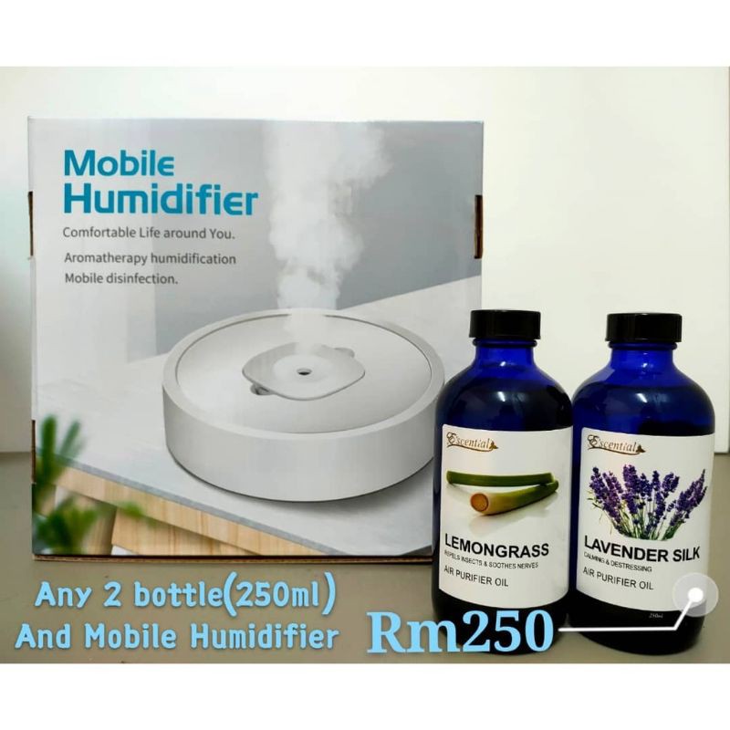 💥2 X 250ml + mobile humidifier (promotion set)💥 | Shopee Malaysia