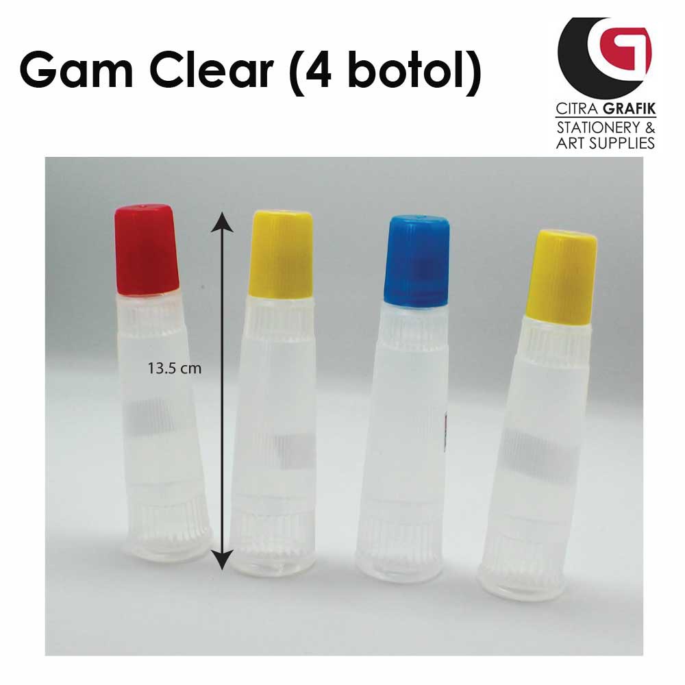 Glue 100g Clear 4 Botol ( Gam Cair) | Shopee Malaysia