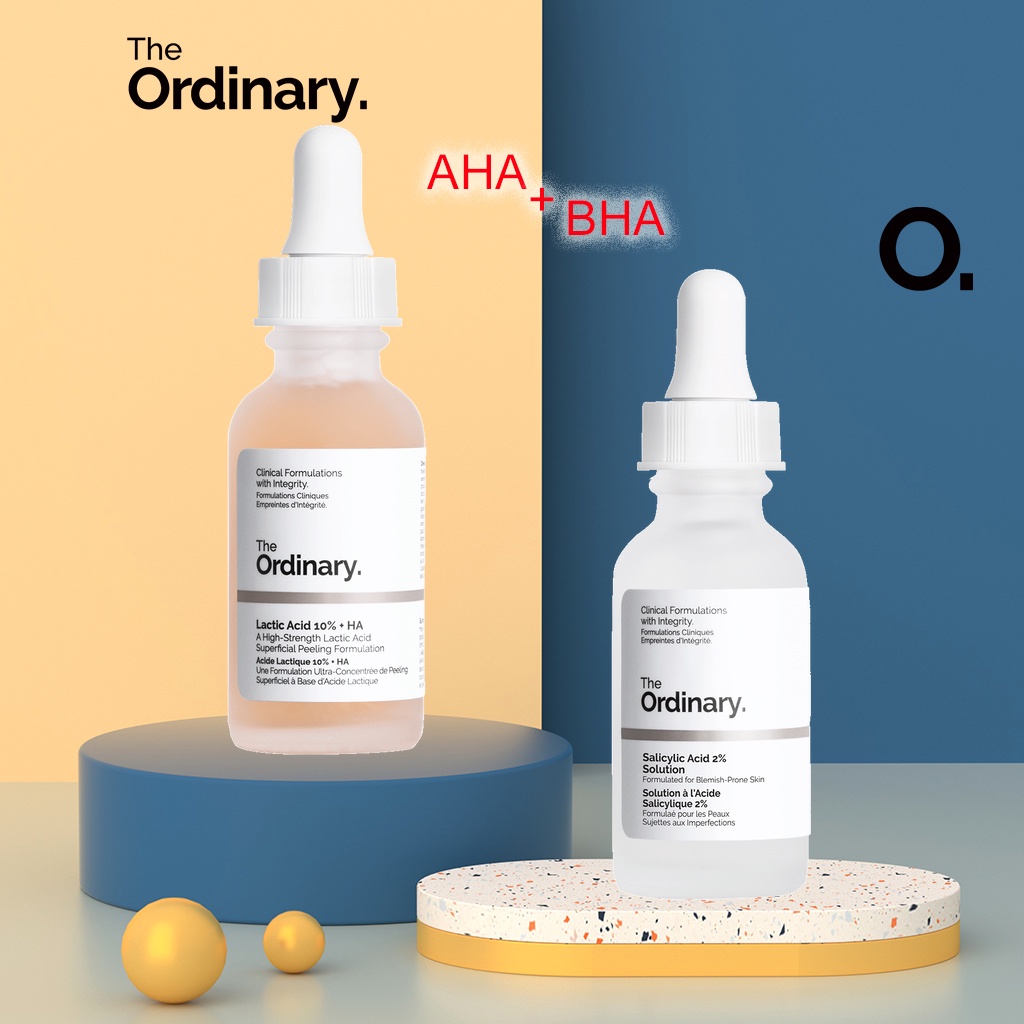 The Ordinary AHA + BHA Deep Exfoliation SET - Salicylic Acid 2% ...