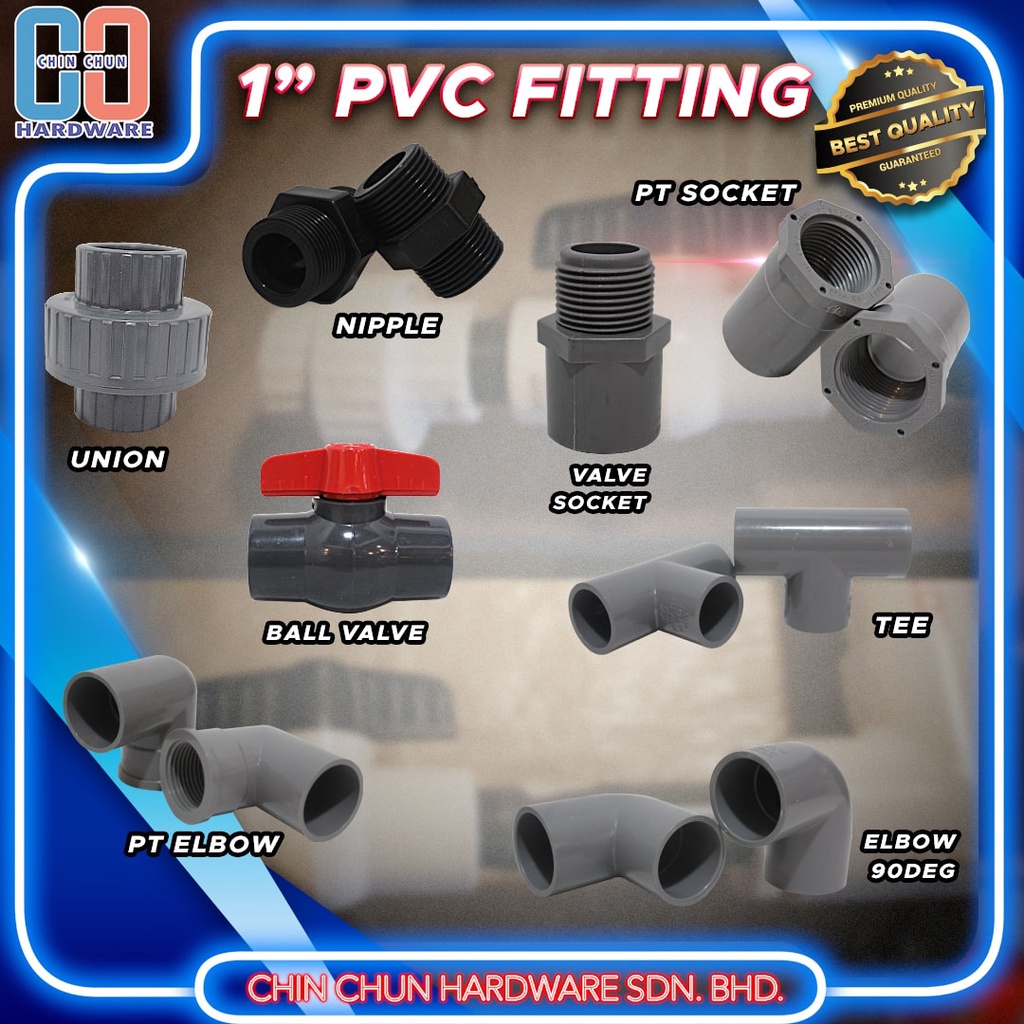PVC FITTING|PVC UNION|PVC NIPPLE|PVC ELBOW 90deg|PVC BALL VALVE|PVC PT ...