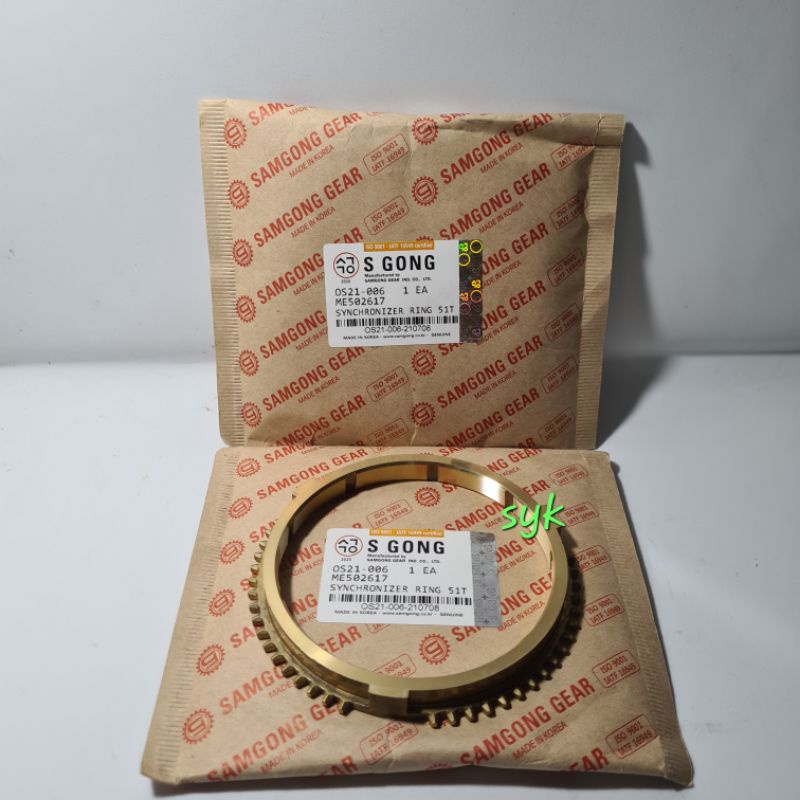 Ring Sysynchronis ASSY PS125 ME502617 4/5 ORIGINAL SAMGONG MADE IN KOREA | Shopee Malaysia