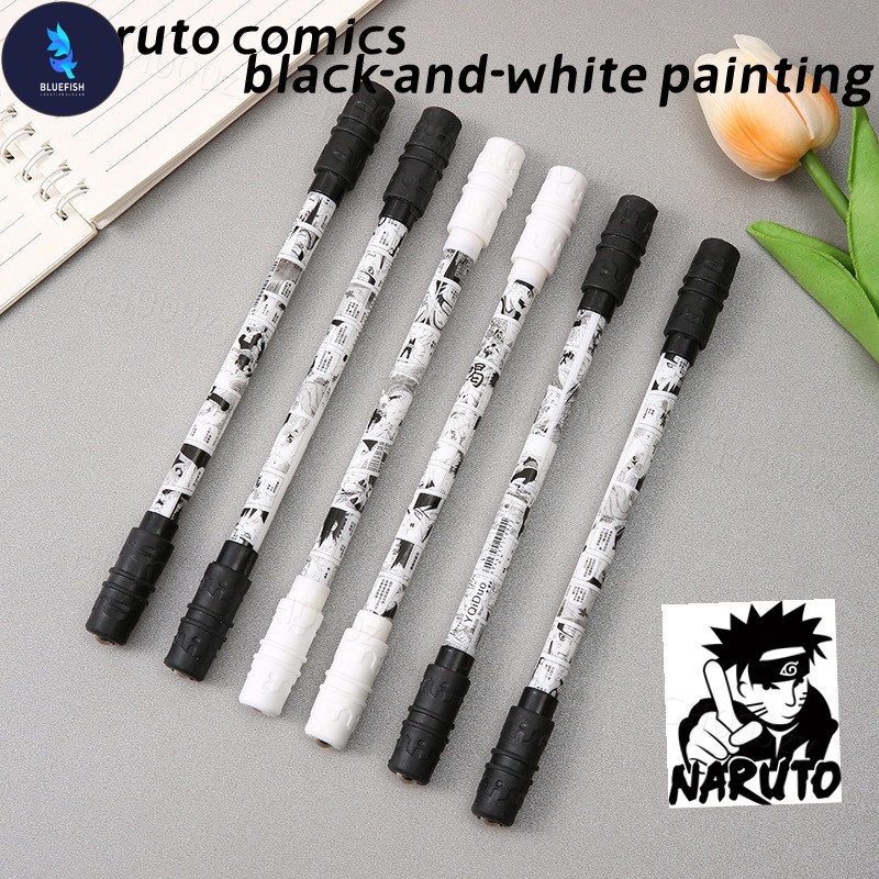 BF NARUTO Black and White Comics Spell Combat Pen Spinner Anime ...