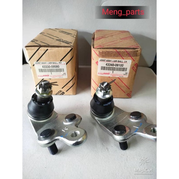 💯ORIGINAL TOYOTA CAMRY ACV40,ACV41,ACV50,ACV51,ASV50 BALL JOINT FOR LOWER ARM 43330-09580 RH ...