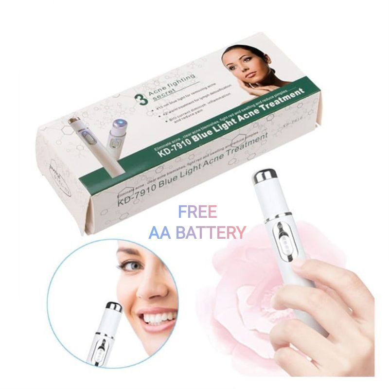 Acne Laser Pen Blue Light Scar Dark Circles Treatment + FREE BATTERY ...