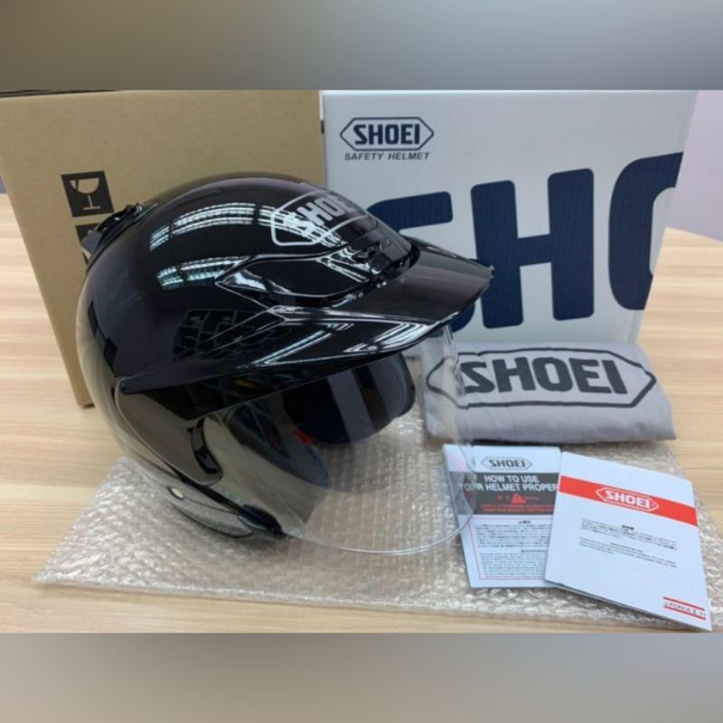 SHOEI JFORCE-2 HONDA BLACK | Shopee Malaysia