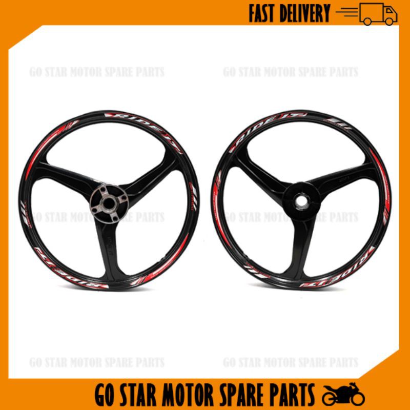 WAVE110 W110 WAVE 110 W 110 SPORT RIM 3 LEG SPORTRIM 3 SPOKE WHEEL 3 ...