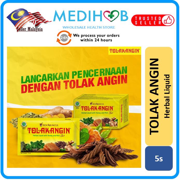 Tolak Angin Herbal Liquid 15ml (5 Sachets) | Shopee Malaysia