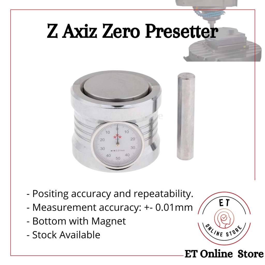 Z Zero Setter, Z Axis, 50mm Height, CNC Milling Machine Accessories | Shopee Malaysia