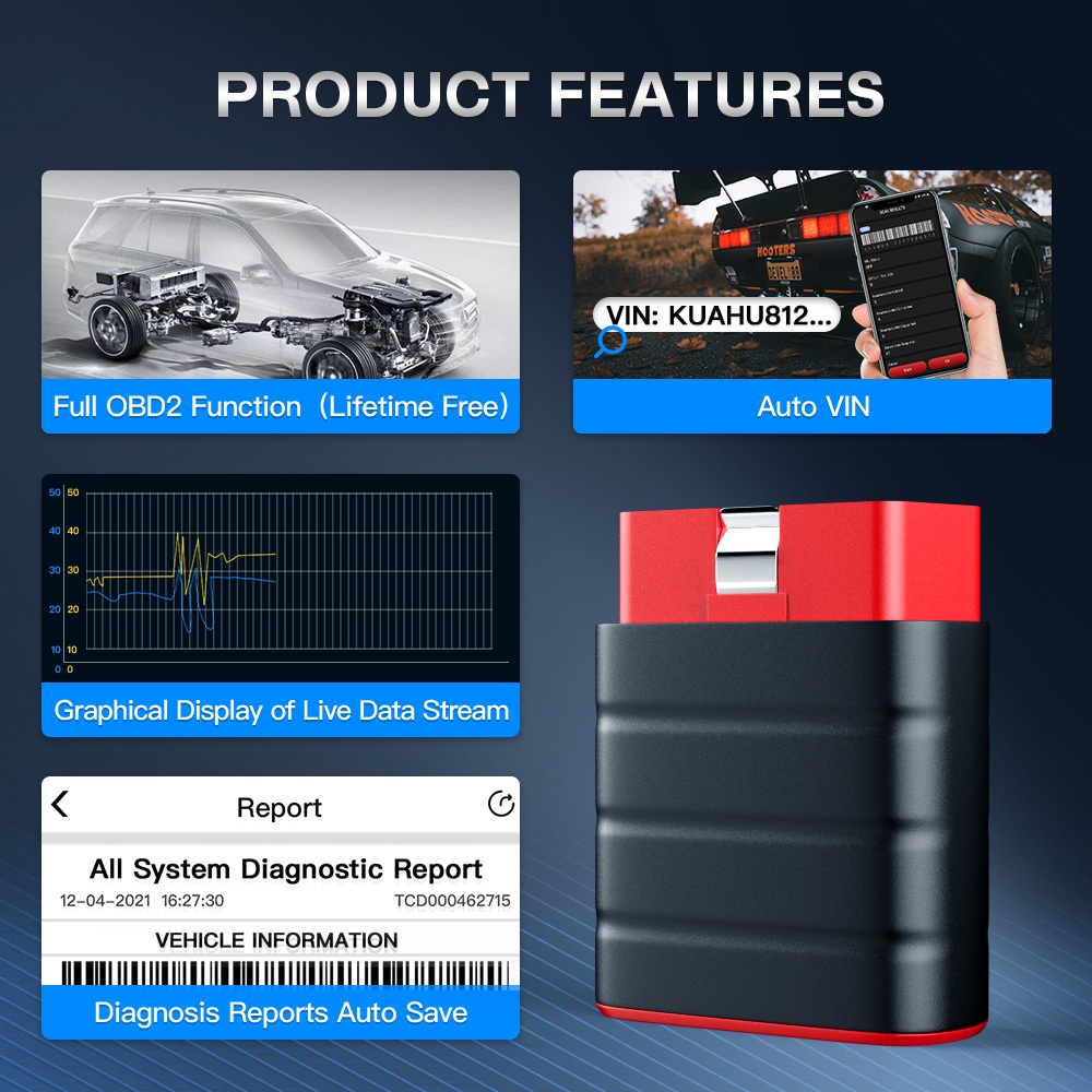 【Enhanced Version】THINKCAR THINKSAFE Advanced Obd2 Bluetooth Obd2 ...