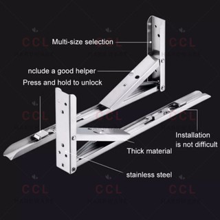 Foldable L Bracket Folding Shelf Wall (1Pair 2pcs No Shelf) Bracket ...