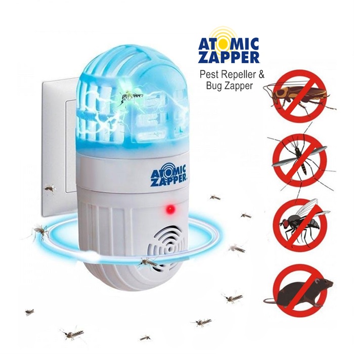 Atomic Zapper Ultrasonic Repellent Pest Control Mosquito Insect Killer ...