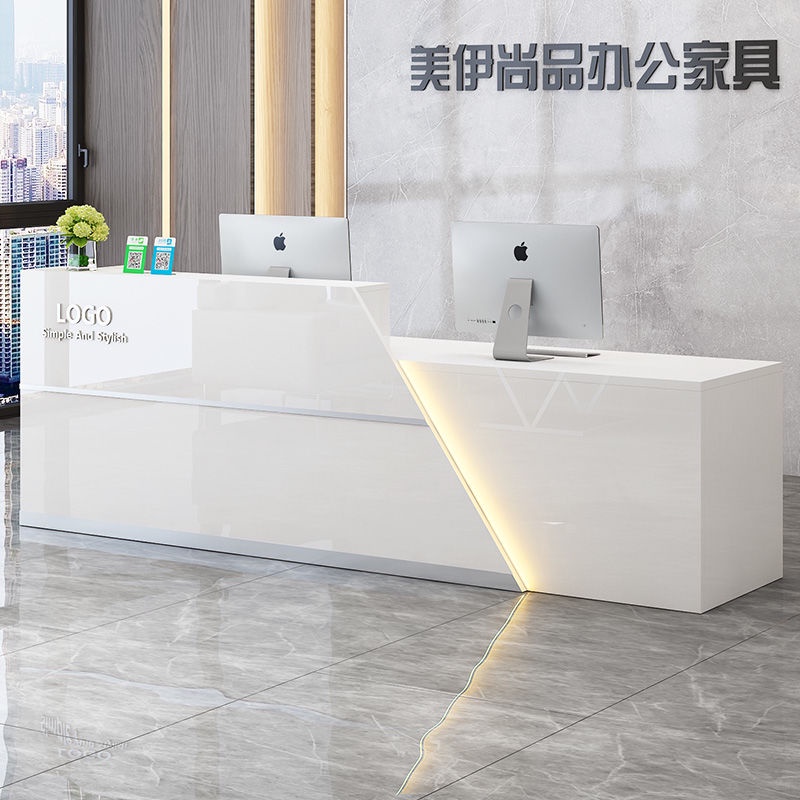 Front Desk Minimalist Modern Beauty Salon Cashier, Light Luxury Bar ...