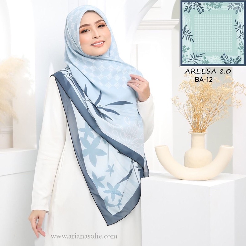 (Bdg 50” 60”) ARIANA SOFIE Tudung Bawal Labuh Areesa 8.0 Bidang 50 ...