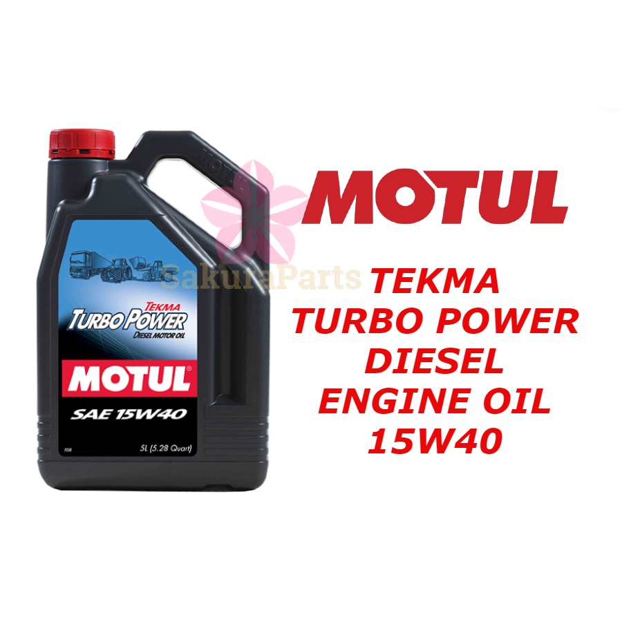 MOTUL 15W40 TEKMA TURBO POWER Diesel Semi Mineral Engine Oil 5L (100% ...