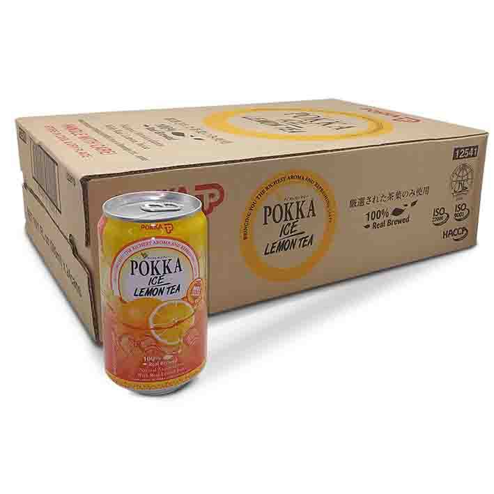 Pokka Ice Lemon Tea Can Drink 24x300ml Carton Deal ( 24x300ml) | Shopee ...