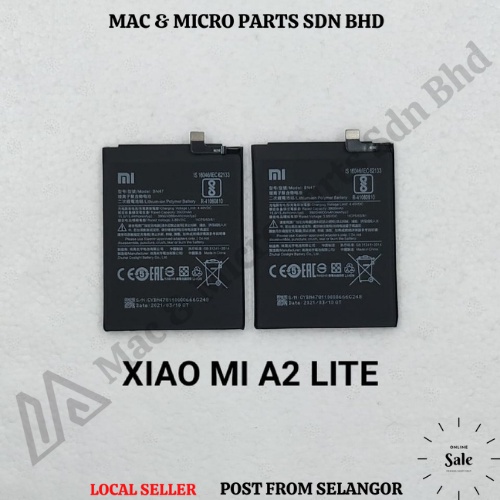MG BRAND A2 LITE / HONG MI 6 PRO BATTERY MODEL BN47 (4000mAh) | Shopee ...