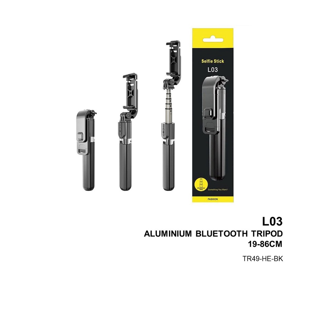 L03 ALUMINIUM BLUETOOTH TRIPOD 19-86CM | Shopee Malaysia