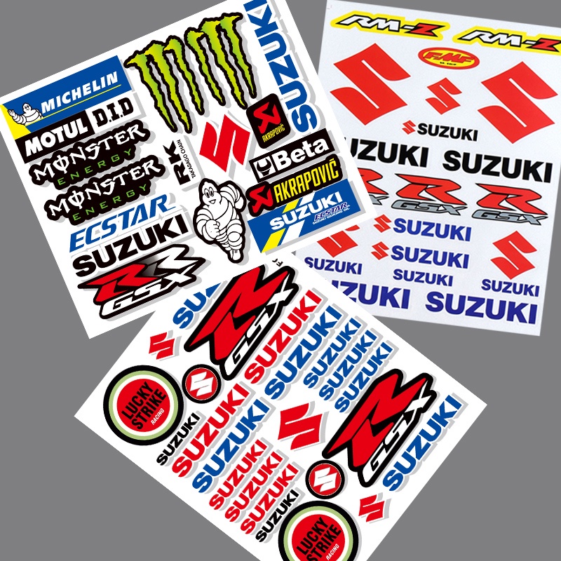 vinyl waterproof reflective sticker for motorcycle suzuki decal sticker ...