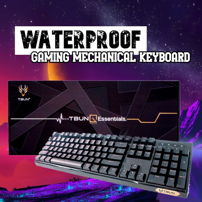 Tbun Waterproof Gaming Mechanical Keyboard | Shopee Malaysia