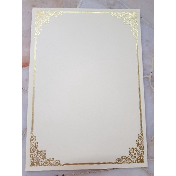 Certificate Blank Paper A4 Size | Shopee Malaysia