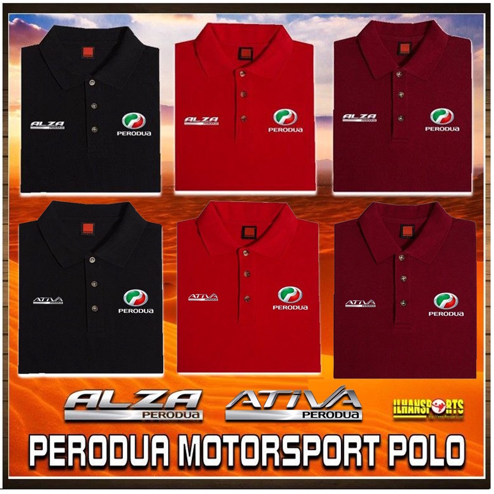 PERODUA MOTORSPORT ALZA ATIVA POLO TSHIRT | MYVI | ATIVA | ARUZ | ALZA ...