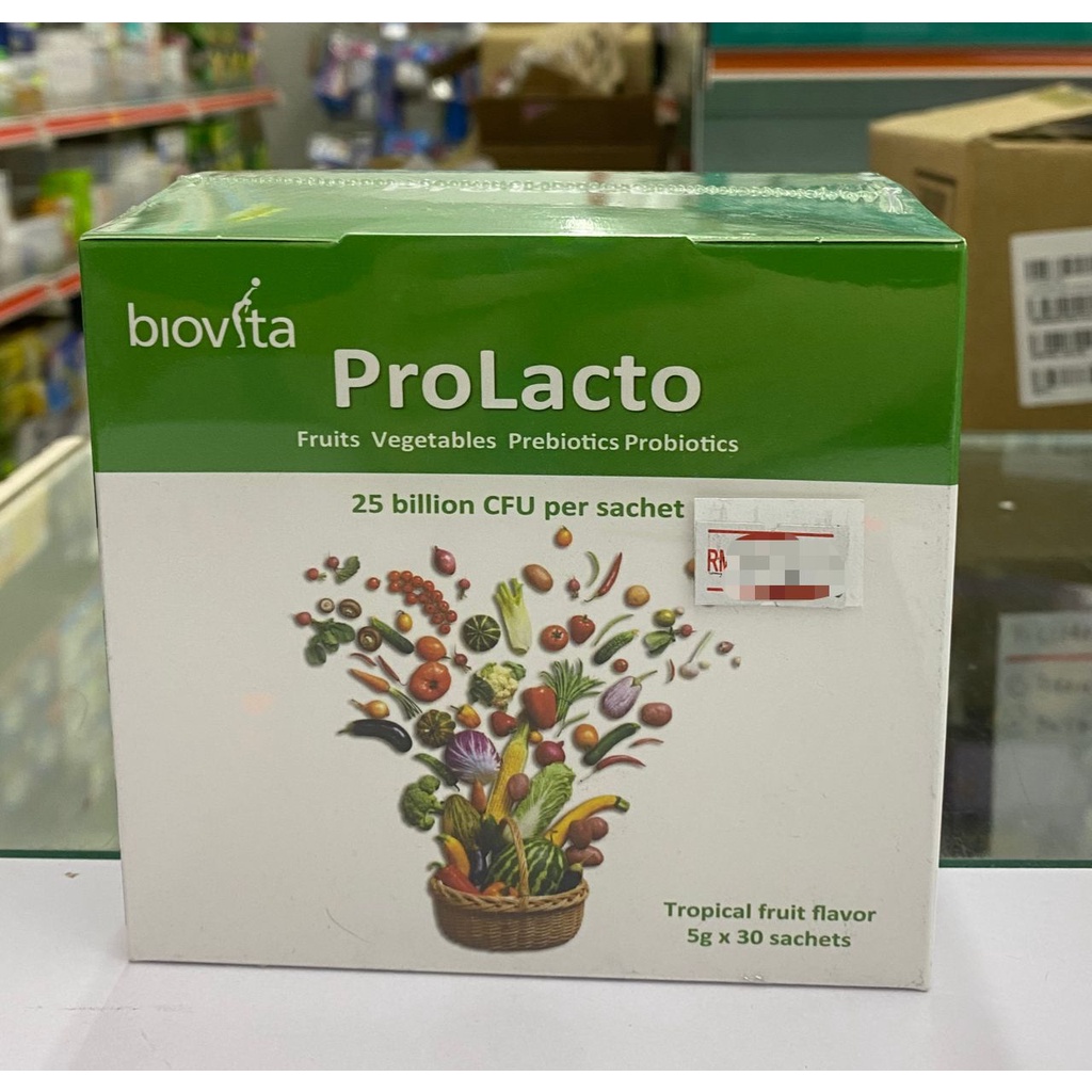 Biovita Prolacto Fruits Vegetables Prebiotics Probiotics 5g x 30's ...
