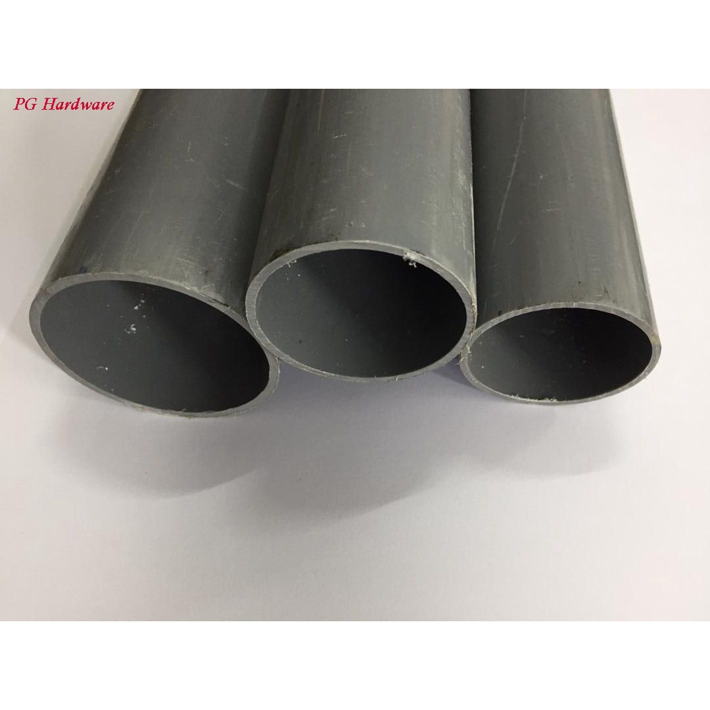 WWW PVC Plain End Pipe - Class D PN12 (Grey) @ Length 90cm | Shopee ...