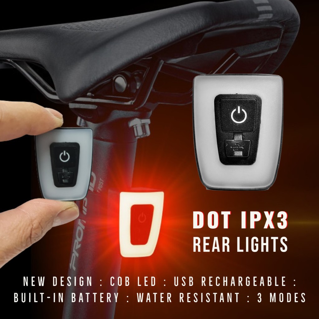 🔥Ready Stock🔥DOT IPX3 Bicycle Rear Light Back Lights Road Bike MTB RB ...