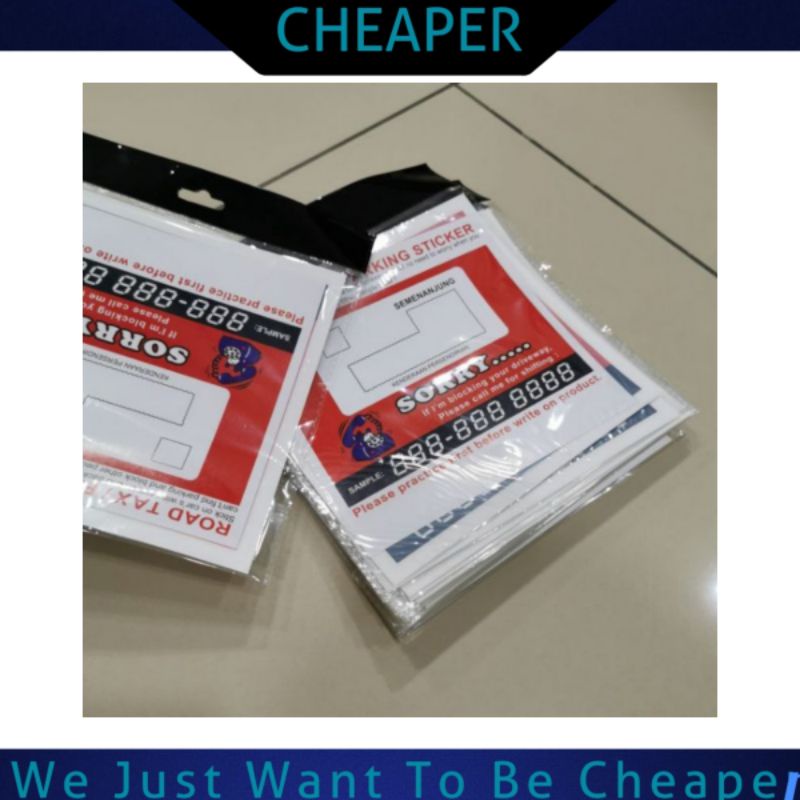 1pc x Road Tax / Parking Sticker Stickers Label | Shopee Malaysia