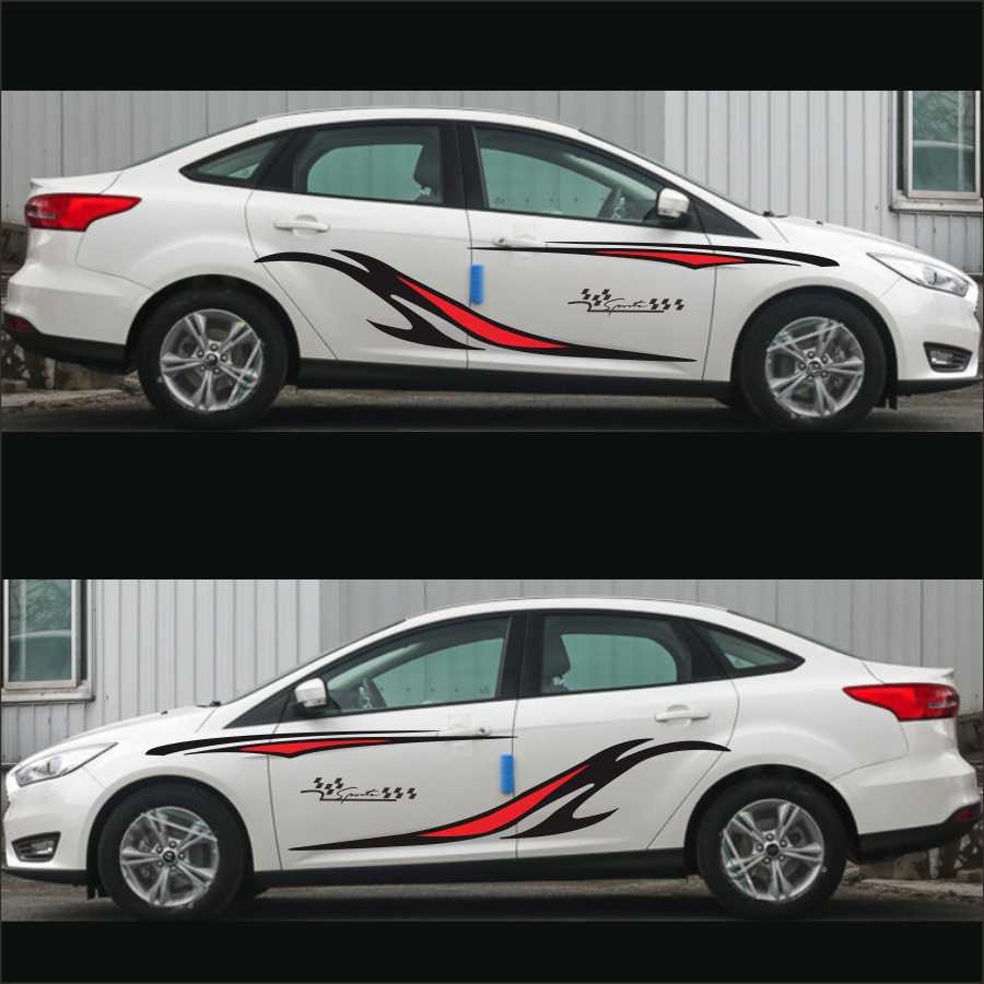 Universal Car Body Side Stickers Graphics Vinyl Graphics Decals For ...