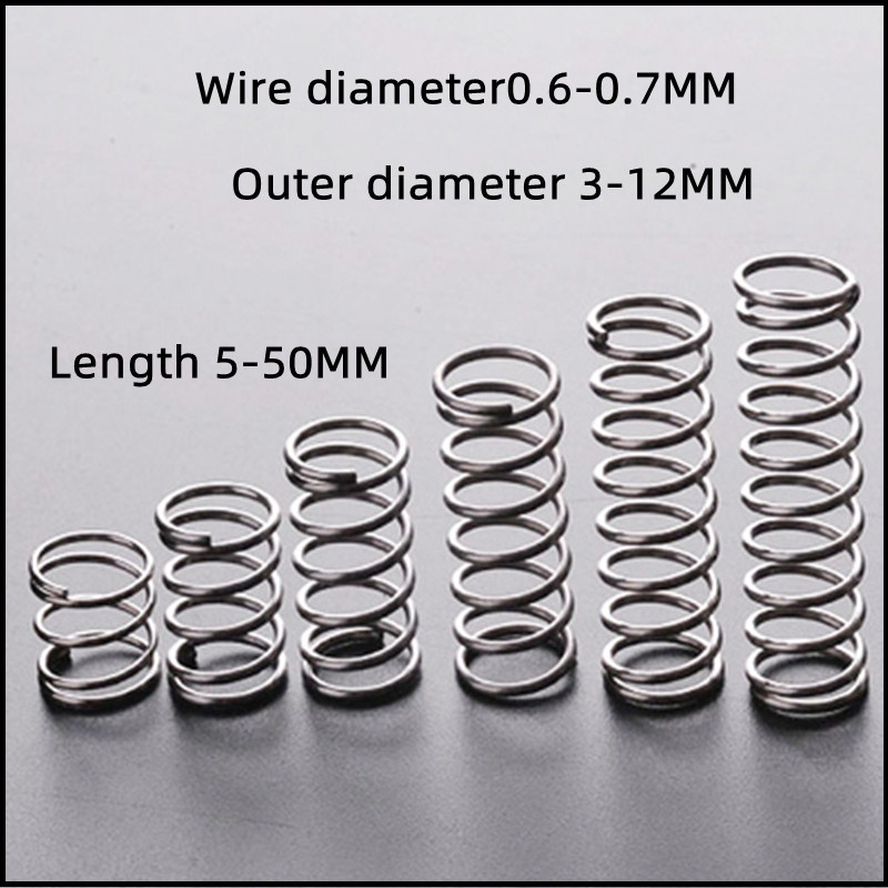 【XCF】304 stainless steel compression spring steel wire diameter 0.7mm ...
