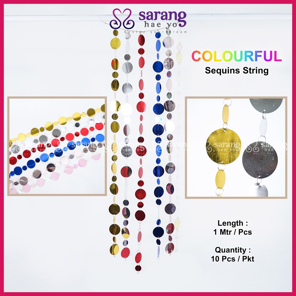 Colorful Sequins Sequin Curtain Wedding Decorative Curtain Hiasan Rumah ...