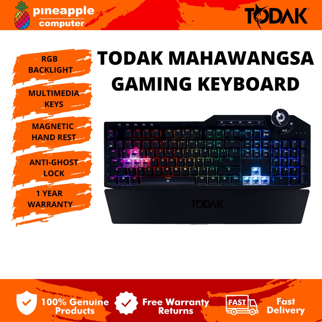Todak Mahawangsa RGB Mecha Optical Gaming Keyboard | Shopee Malaysia