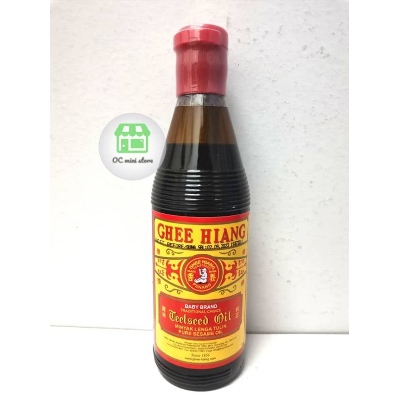 义香纯正麻油 330ml /Ghee Hiang Sesame Oil 330ml / Minyak Lenga Ghee Hiang ...