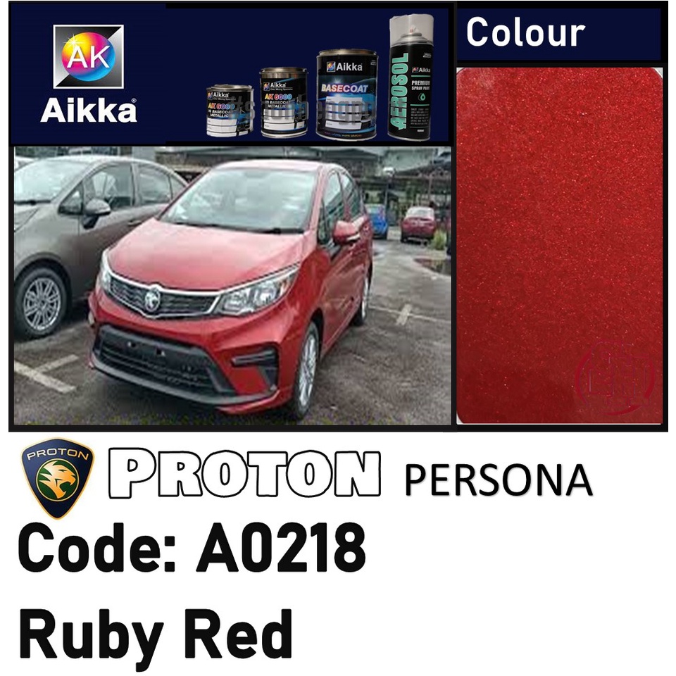 PROTON PERSONA Ruby Red A0218** Crystal /Aikka Oem Factory Colour ...