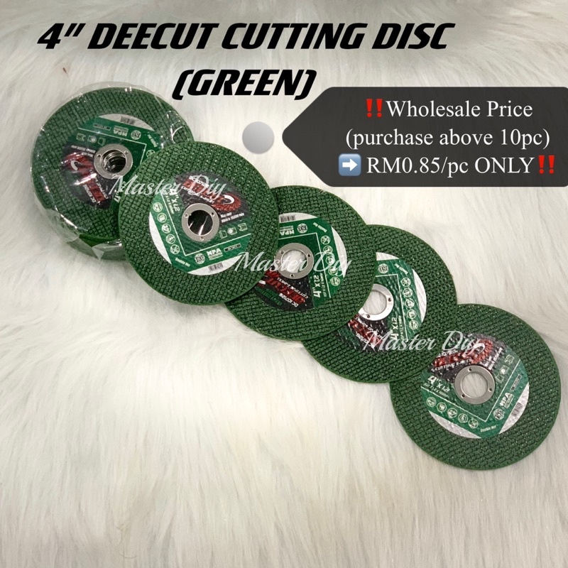 ‼️READY STOCK‼️4” X 1.2MM DEECUT CUTTING DISC (GREEN) / MATA POTONG ...