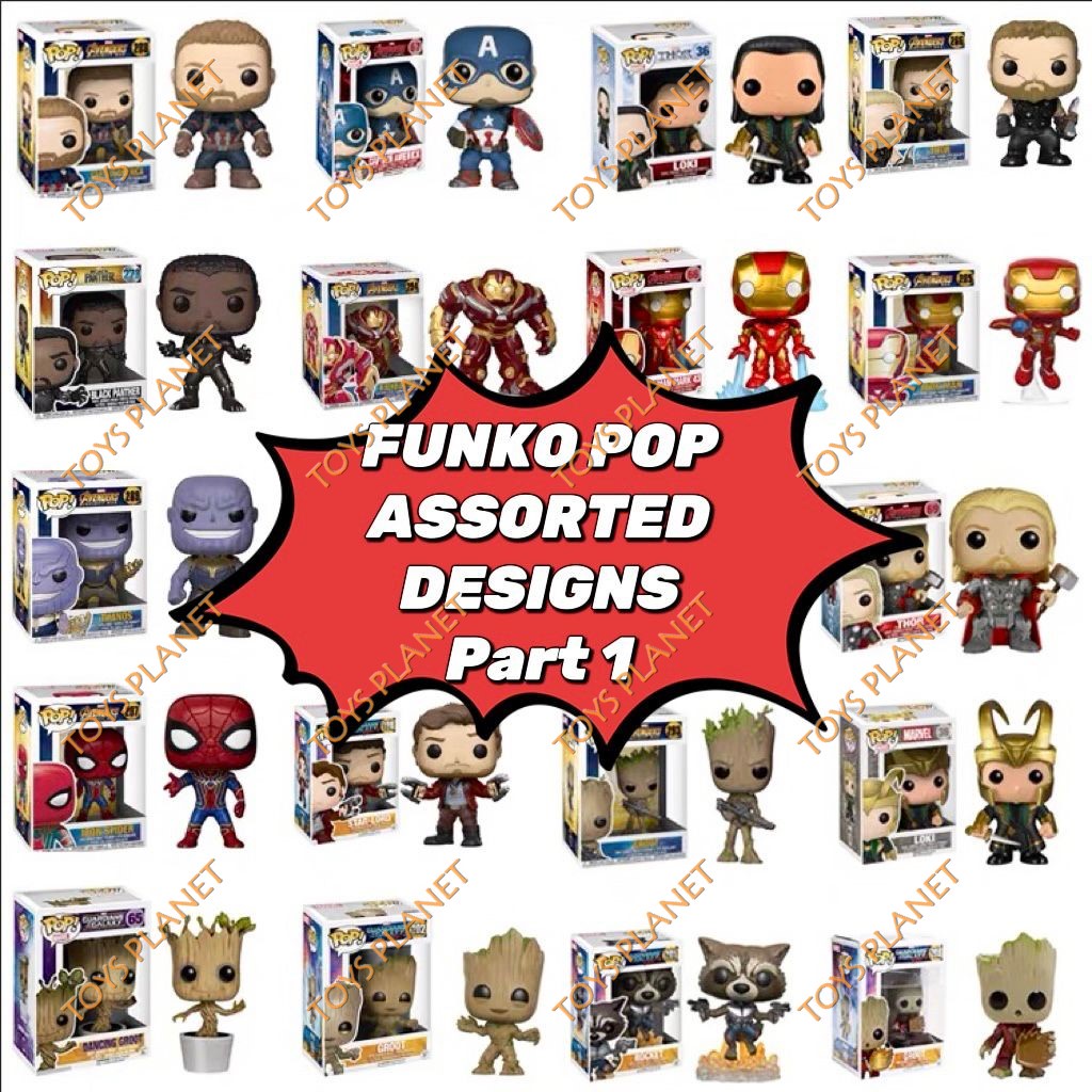 {ORIGINAL} FUNKO POP MARVEL'S AVENGERS CHARACTERS CHROME COLLECTIBLE ...