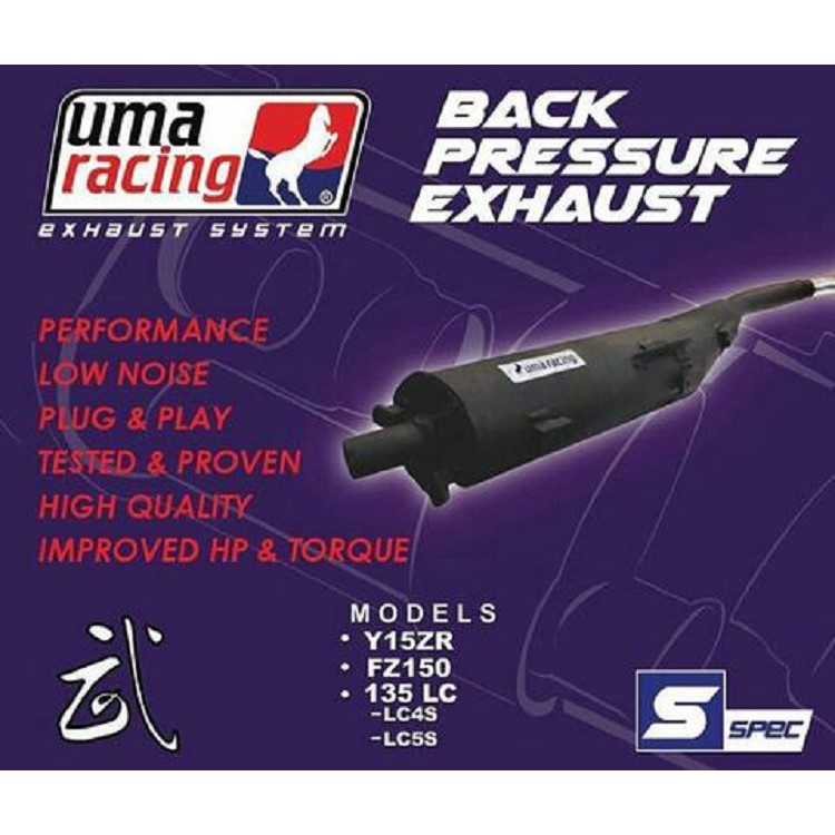 (CLEAR STOCK) UMA RACING Y15ZR EXHAUST S-SPEC 28MM X32MM Exhaust ...