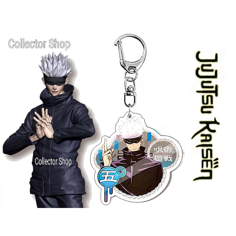 Anime Jujutsu Kaisen Gojo Keychain Acrylic Figure Chain Key Hanging ...
