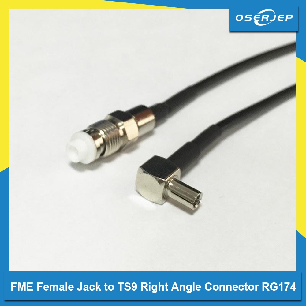 Antenna Modem Extension Cable FME Female Jack to TS9 Right Angle ...